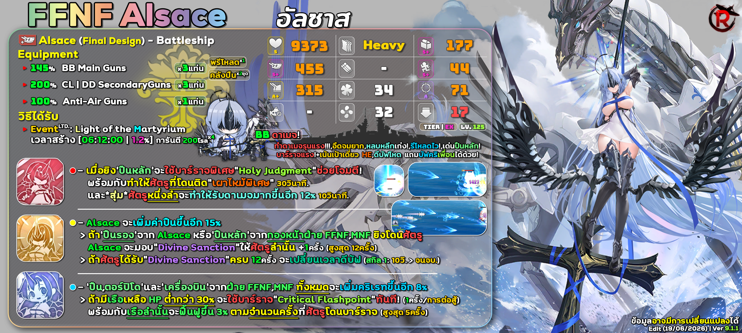 ข้อมูลของ | Azur Lane Guide TH