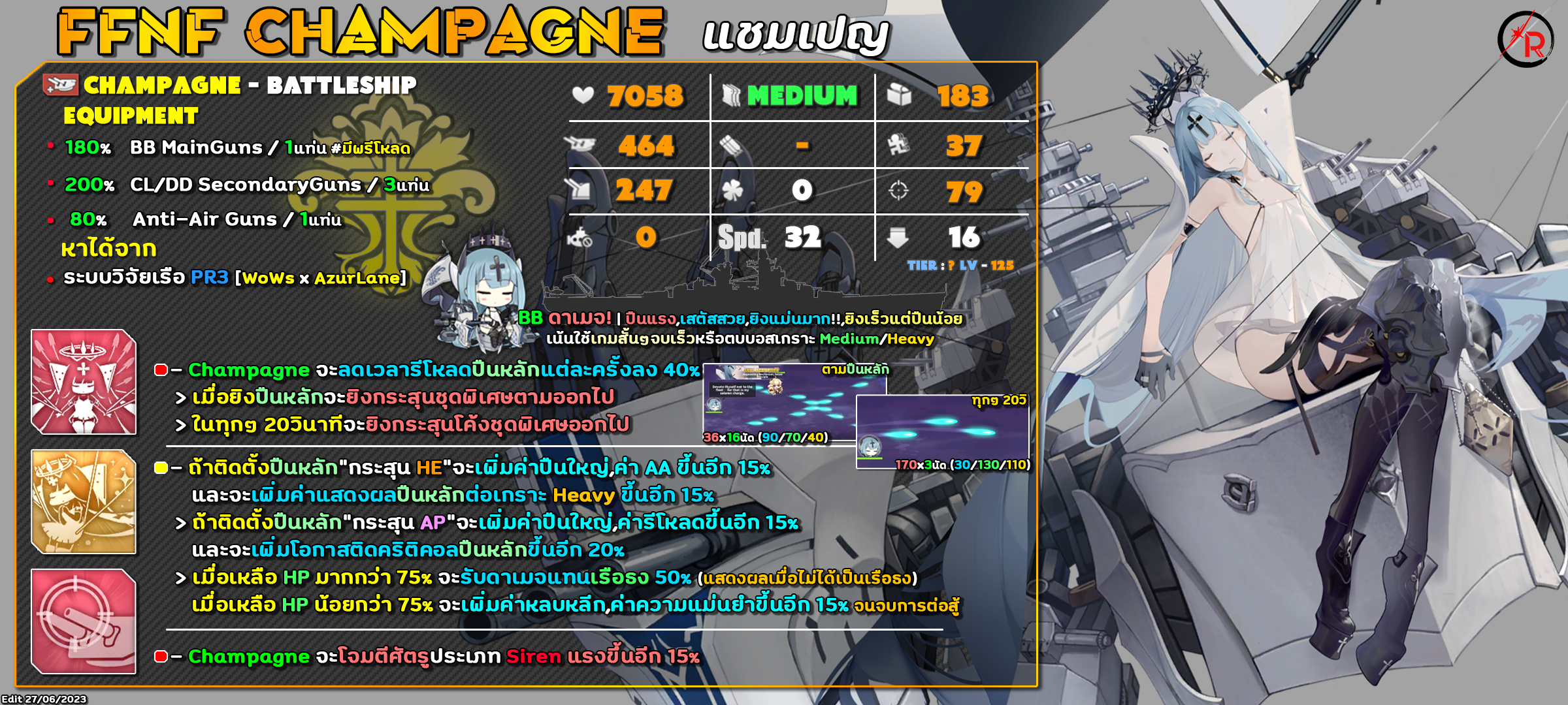 ข้อมูลของ | Azur Lane Guide TH