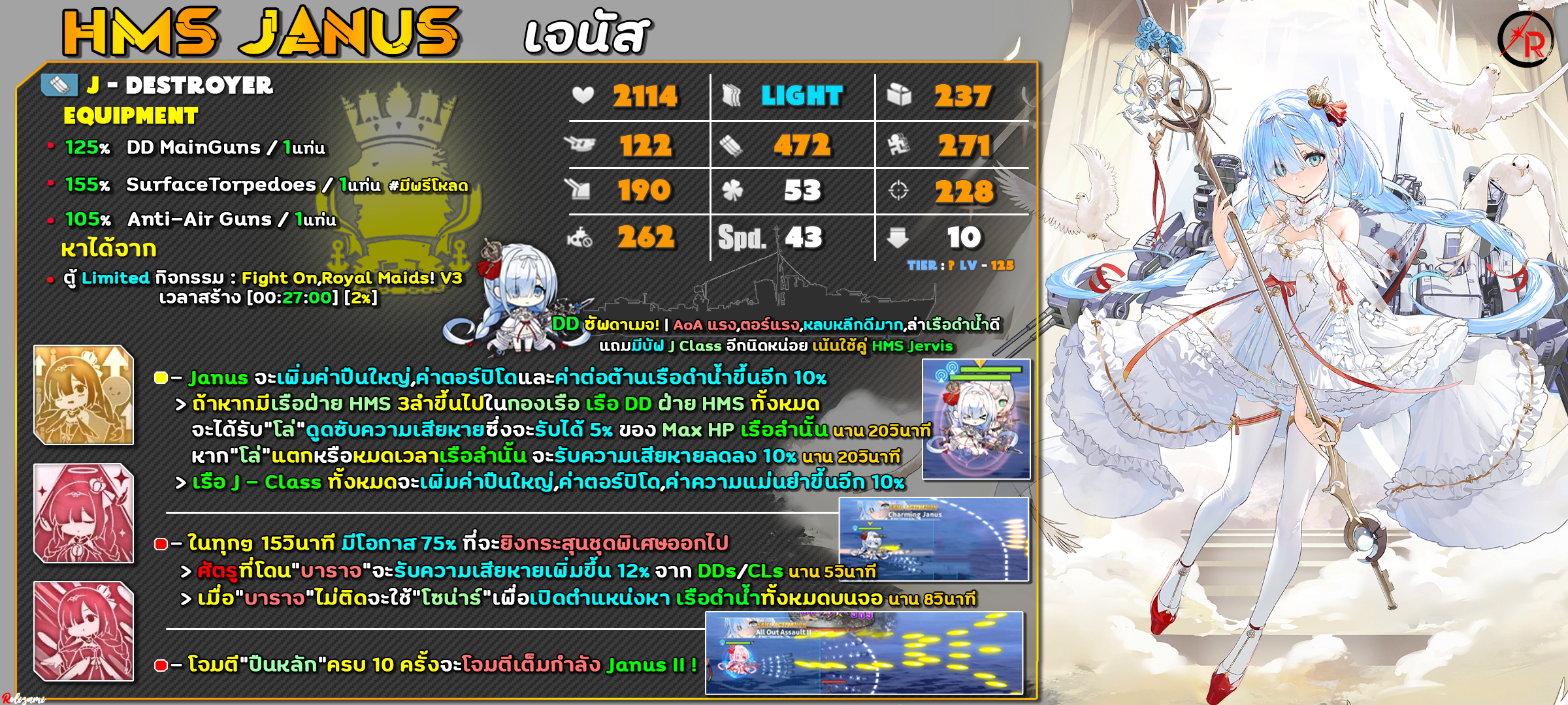 ข้อมูลของ | Azur Lane Guide TH