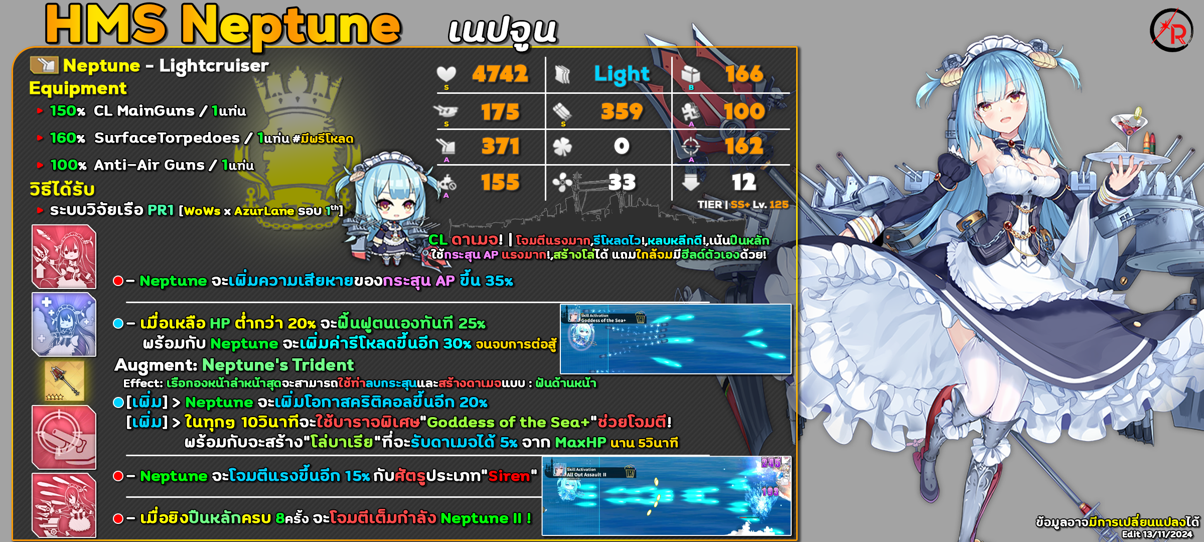 ข้อมูลของ | Azur Lane Guide TH