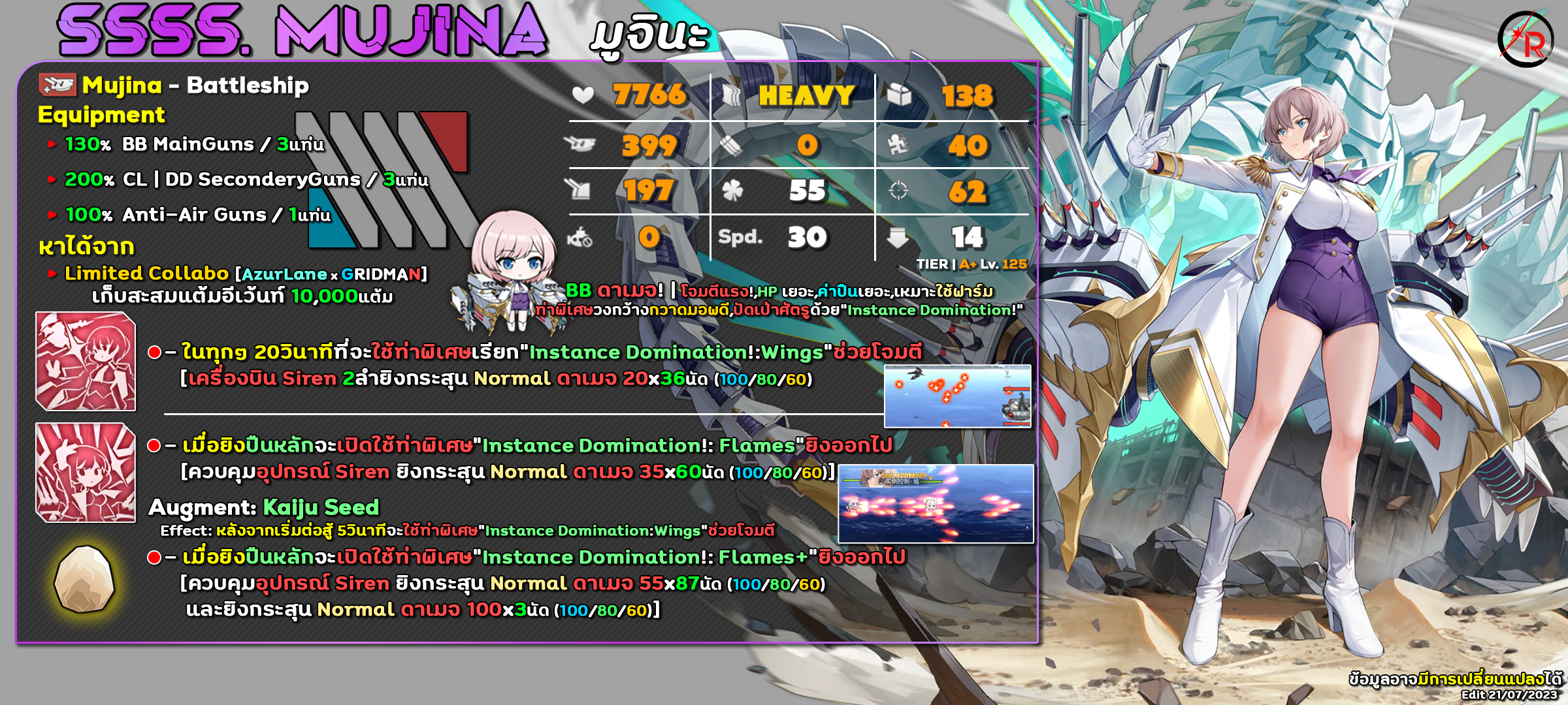 ข้อมูลของ | Azur Lane Guide TH